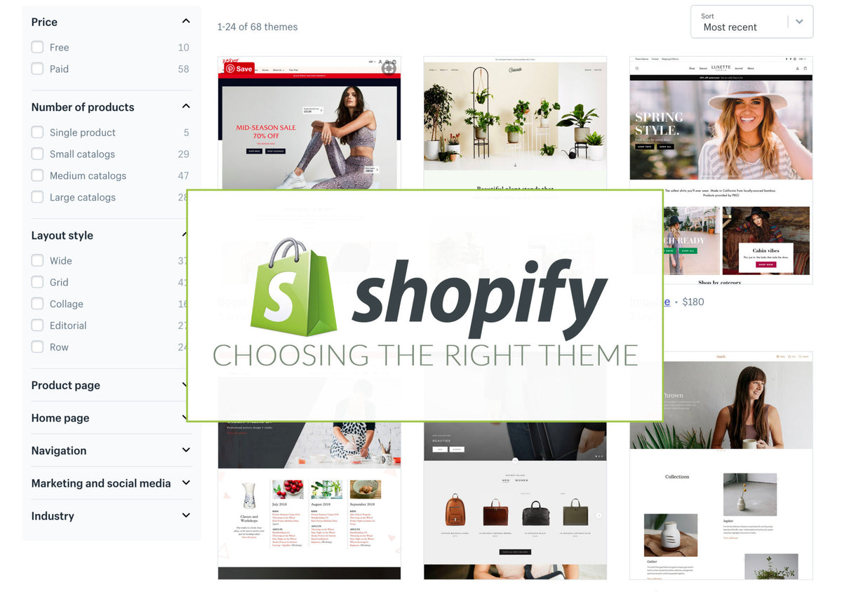 How to Choose a Theme For Your Shopify Store Development – Etraffic ...